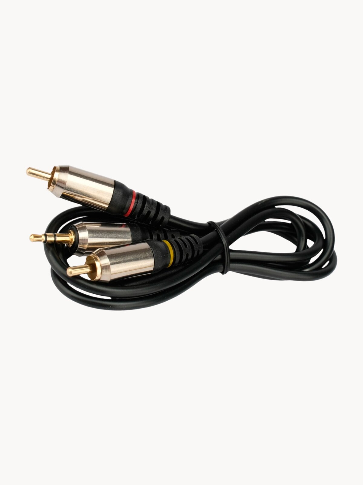 Аудиокабель Cablexpert черный Jack 3.5(M)/2х RCA(M) экран медь Mobile 3м CCAB-02-35M2RM-3MB