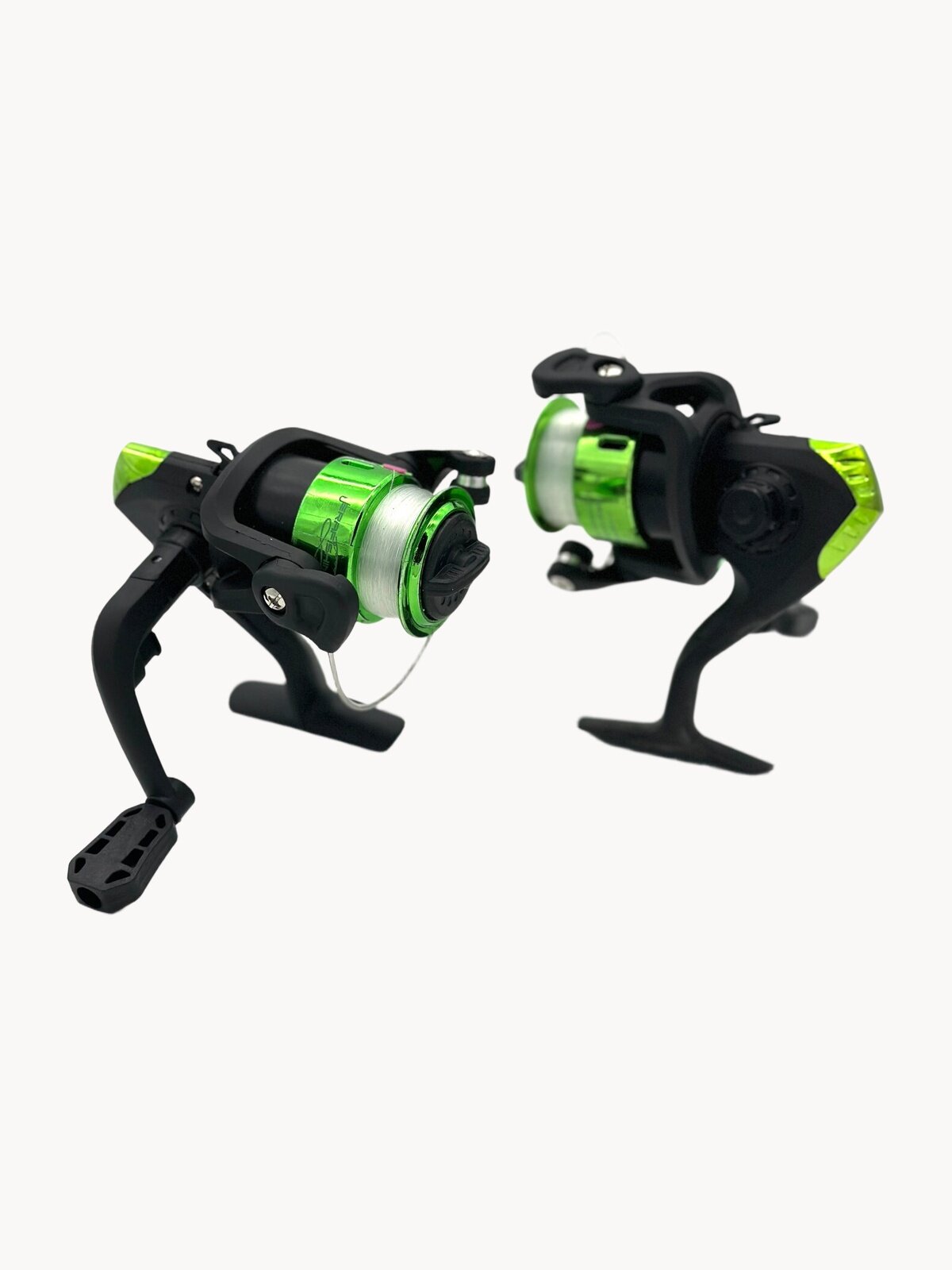 Катушка для спиннинга для рыбалки безынерционная с леской,3 подшипника, 200 шпуля, 2шт