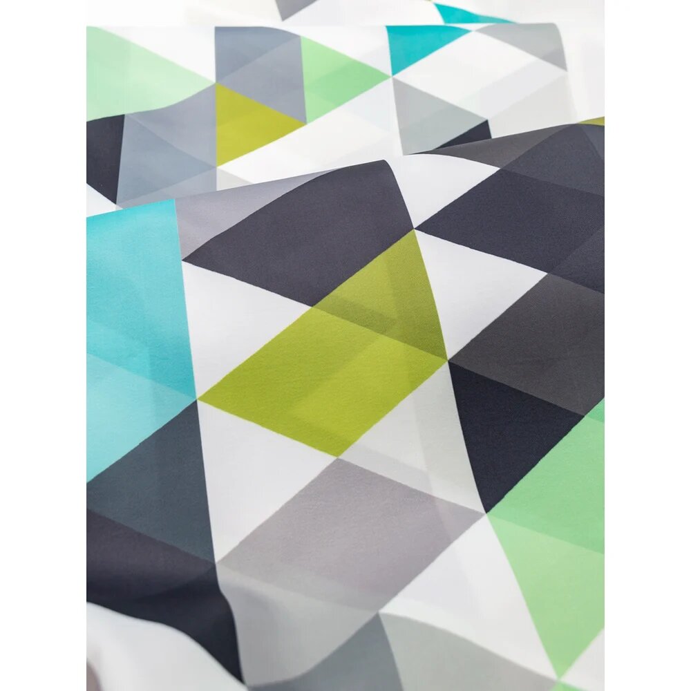 Штора Bath Plus 180x180 д/в triangular sublimation multi ch-21257/1 — фото 1