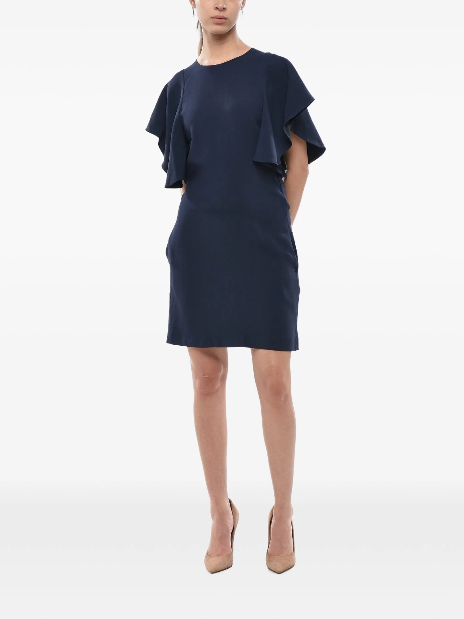 Платье Mini sheath dress lana with ruffle sleeves