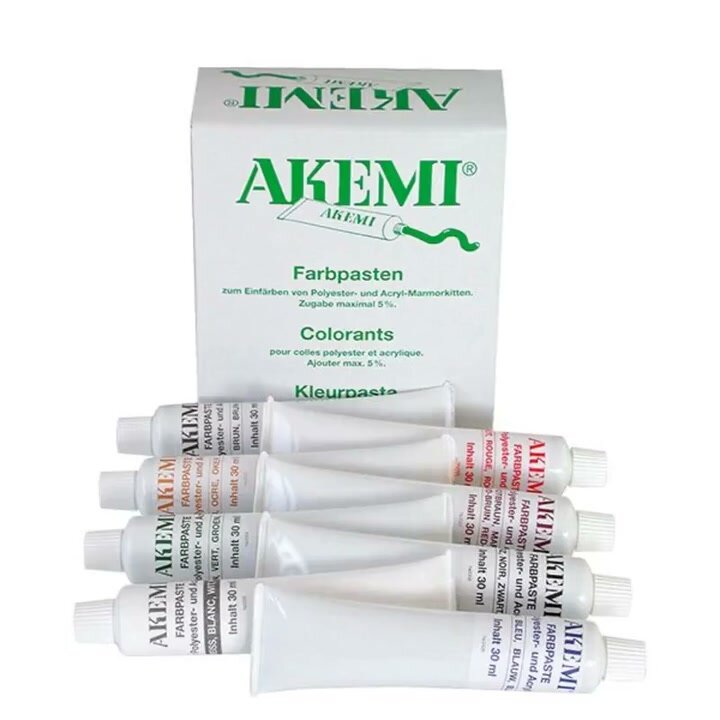 Колер Akemi, зеленый, для полиэфирных/эпоксидных смол, для эмалей, 30мл — фото 1