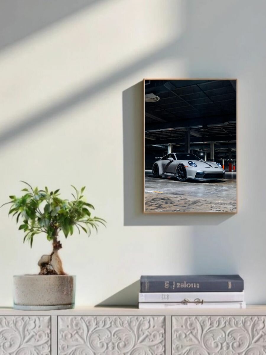 Постер, плакат на стену Porsche 911 GT3 992 A2 42 59 см