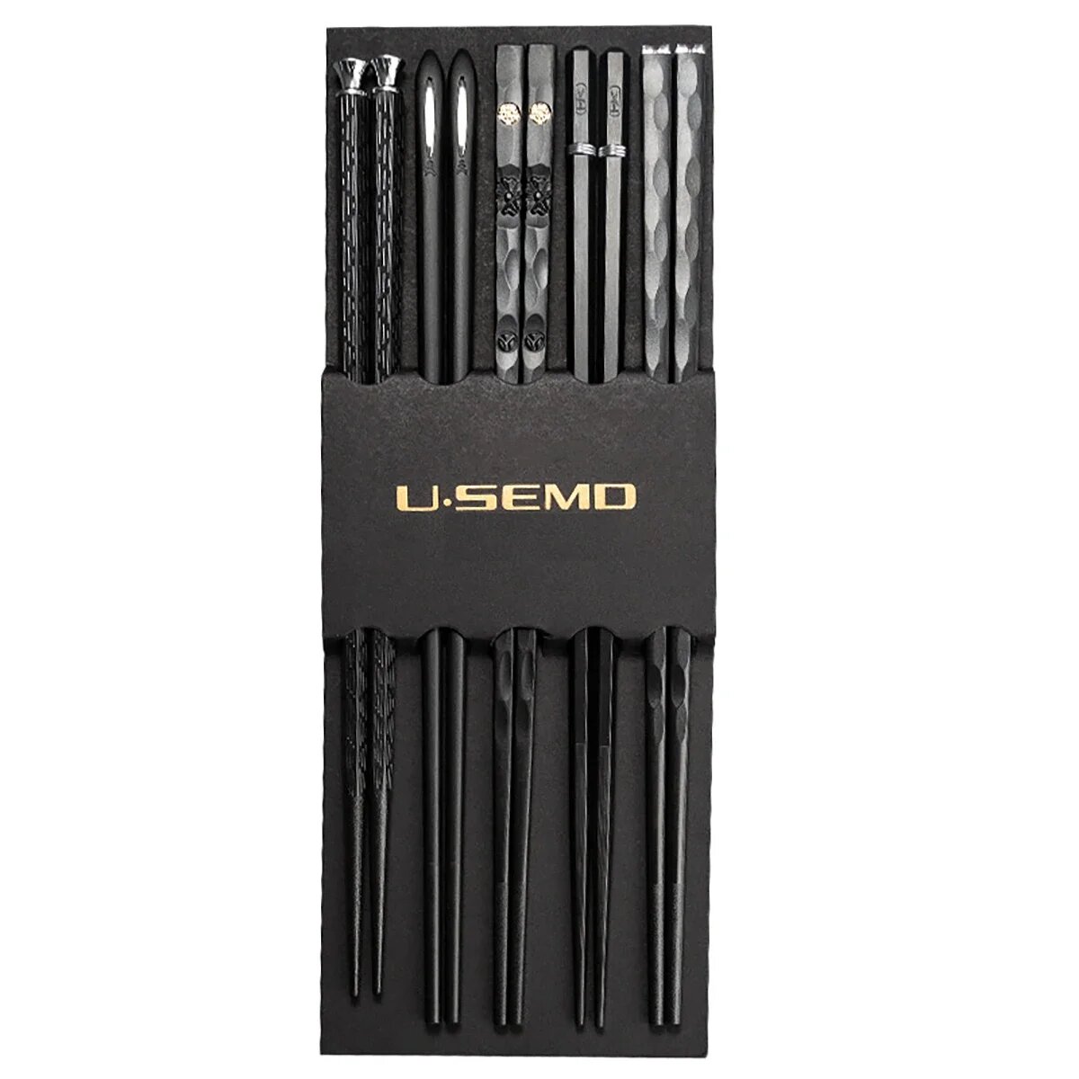 Черные палочки для еды U-SEMD 5 пар