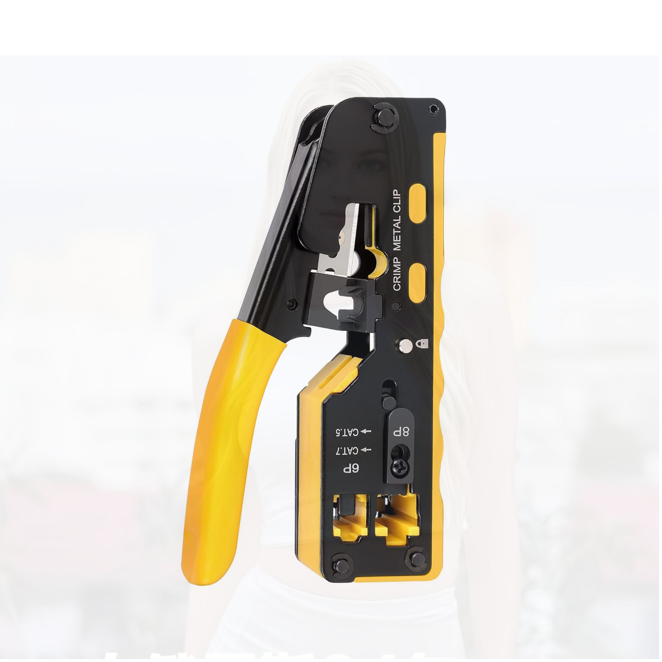 Инструмент для обжима RJ45, проходной обжим для разъемов RJ45 Cat5 5e 6 6a 7 Connector