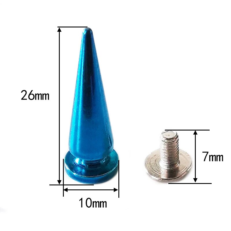 Конусные шипы латунные 10x26 мм/29 мм 10x26mm(2Pcs)