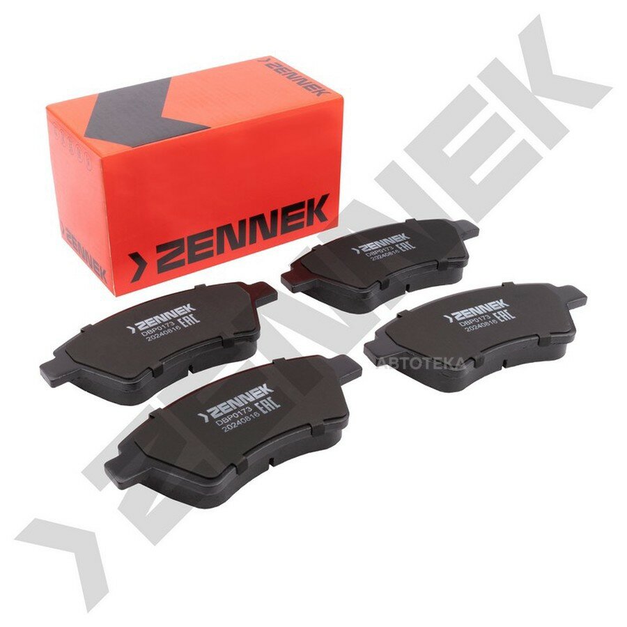 Колодки тормозные дисковые ZENNEK DBP0173