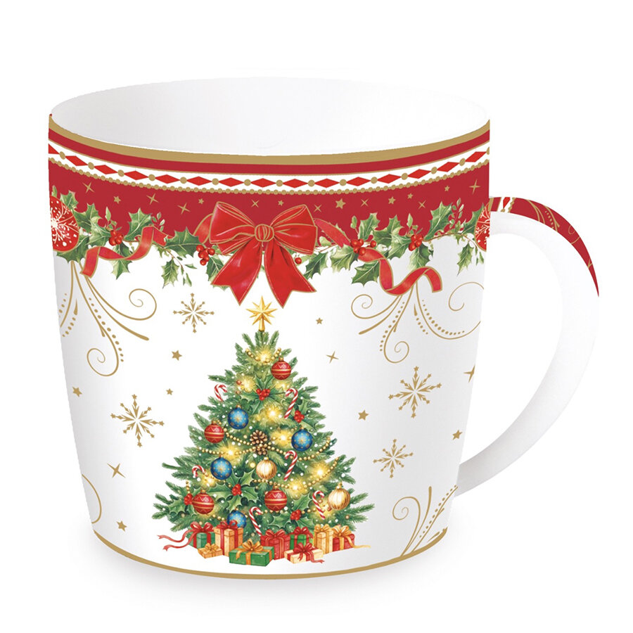 Кружка Christmas Heritage Christmas tree 350 мл новогодняя для чая Easy Life R0119/CHERFD01