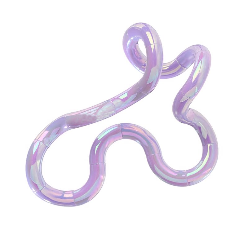 Фарфоровая сенсорная игрушка серии UnKnot «Белый сон» для снятия стресса у детей