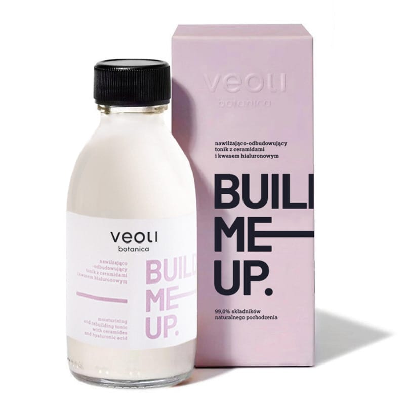 Тоник для ухода за кожей Veoli Botanica Build Me Up Увлажняюще-восстанавливающий тоник с керамидами и гиалуроновой кислотой 150 мл