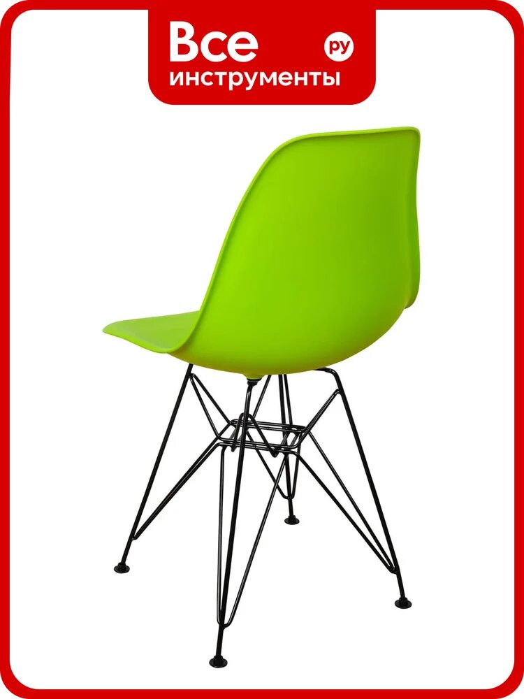 Комплект стульев пластиковых DERSTUHL 4 шт Black Eames, салатовый, DSL03.012.4
