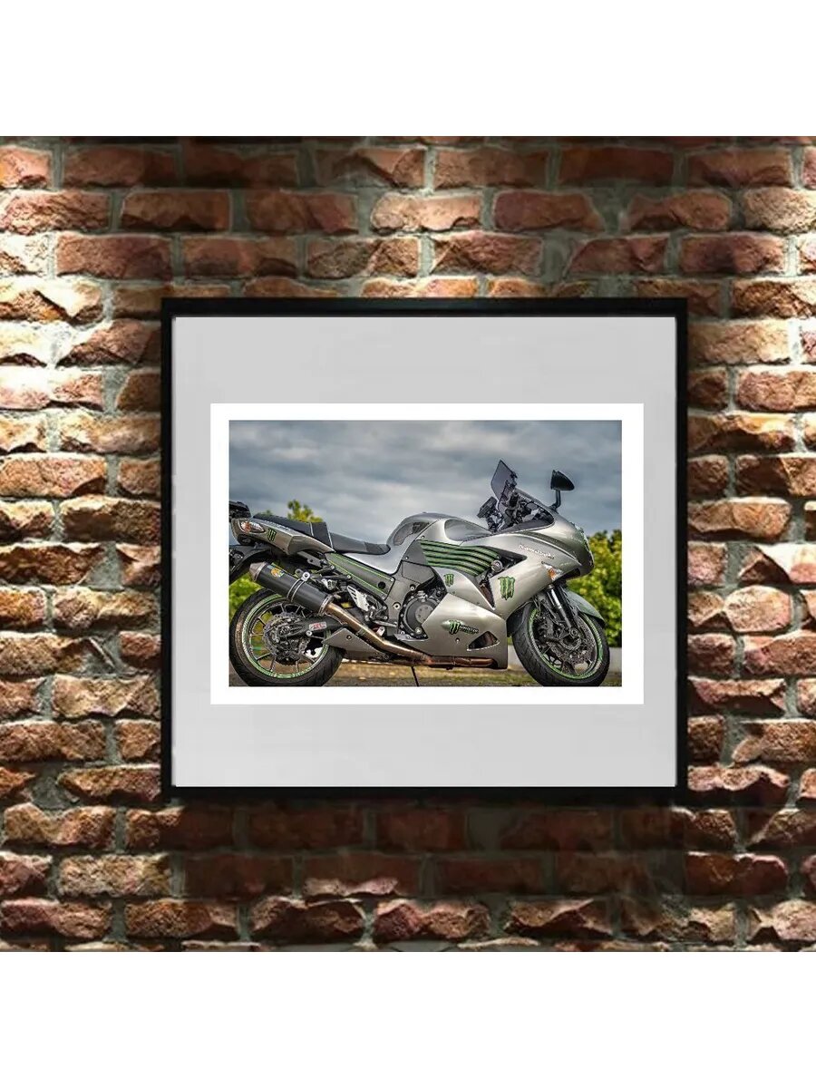 Плакат "kawasaki zzr1400r" от Cool Eshe А1