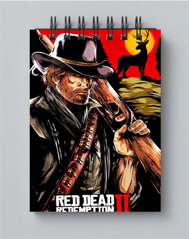 Блокнот RED DEAD REDEMPTION 2, РЕД деад редемптион 2 №2, А4