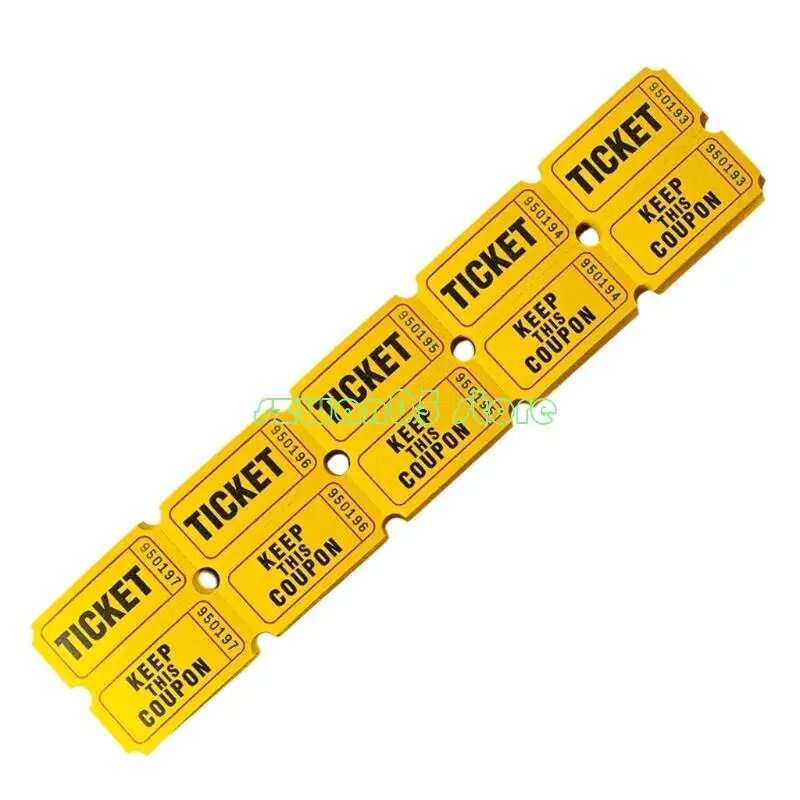 Лотерейные билеты из двойной рулонной бумаги 100 шт. Yellow