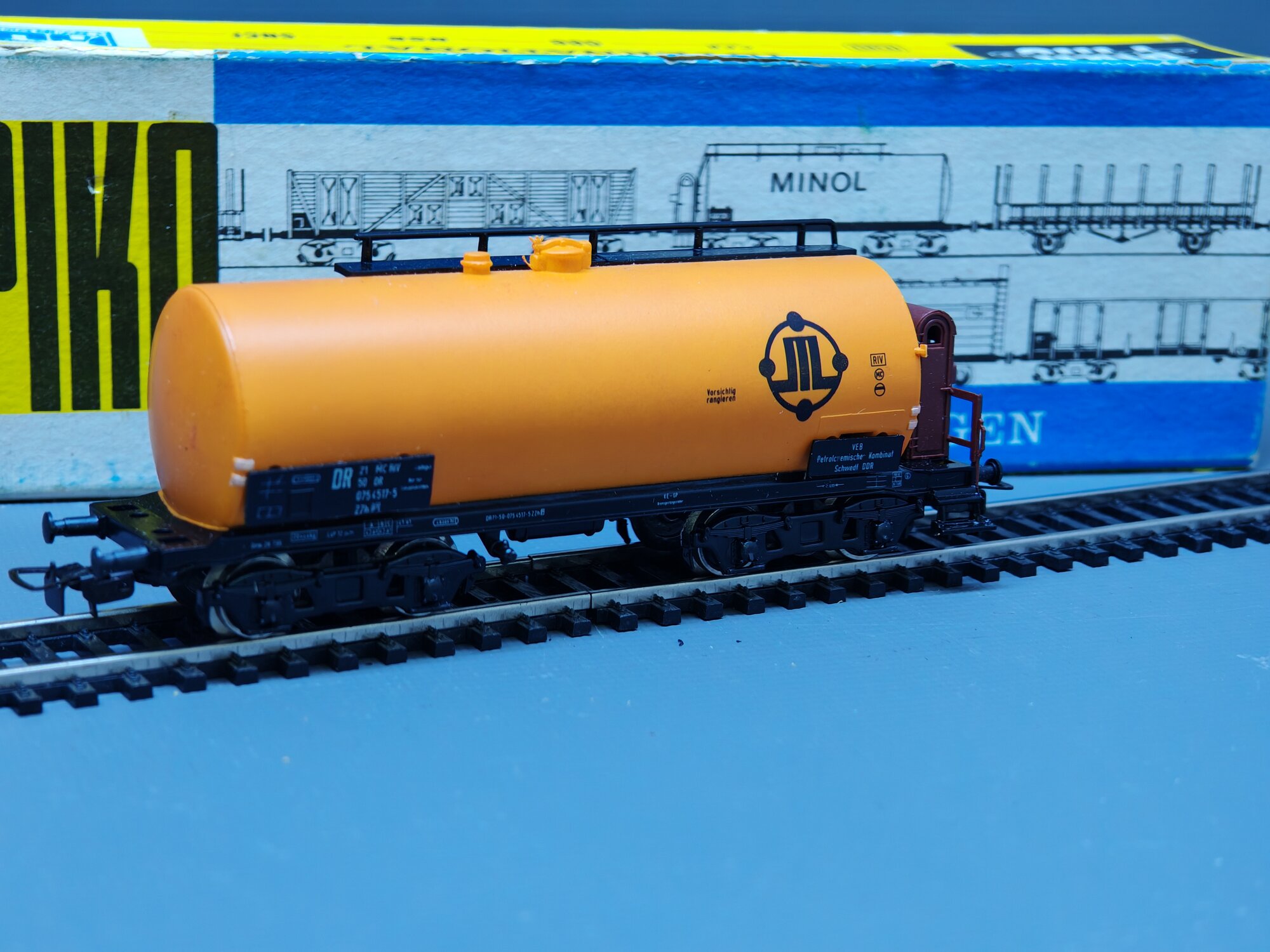 Модель железнодорожной цистерны "Spiritus" Спирт modellbahnwagen 1:87/16.5mm ГДР Уценка!