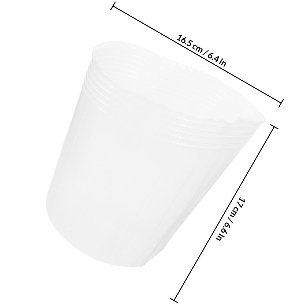 Прозрачные Вазоны-Вставки Для Растений 10 Штук Размер 17.00X16.50X16.50Cm Подходят Для Улицы И Интерьера