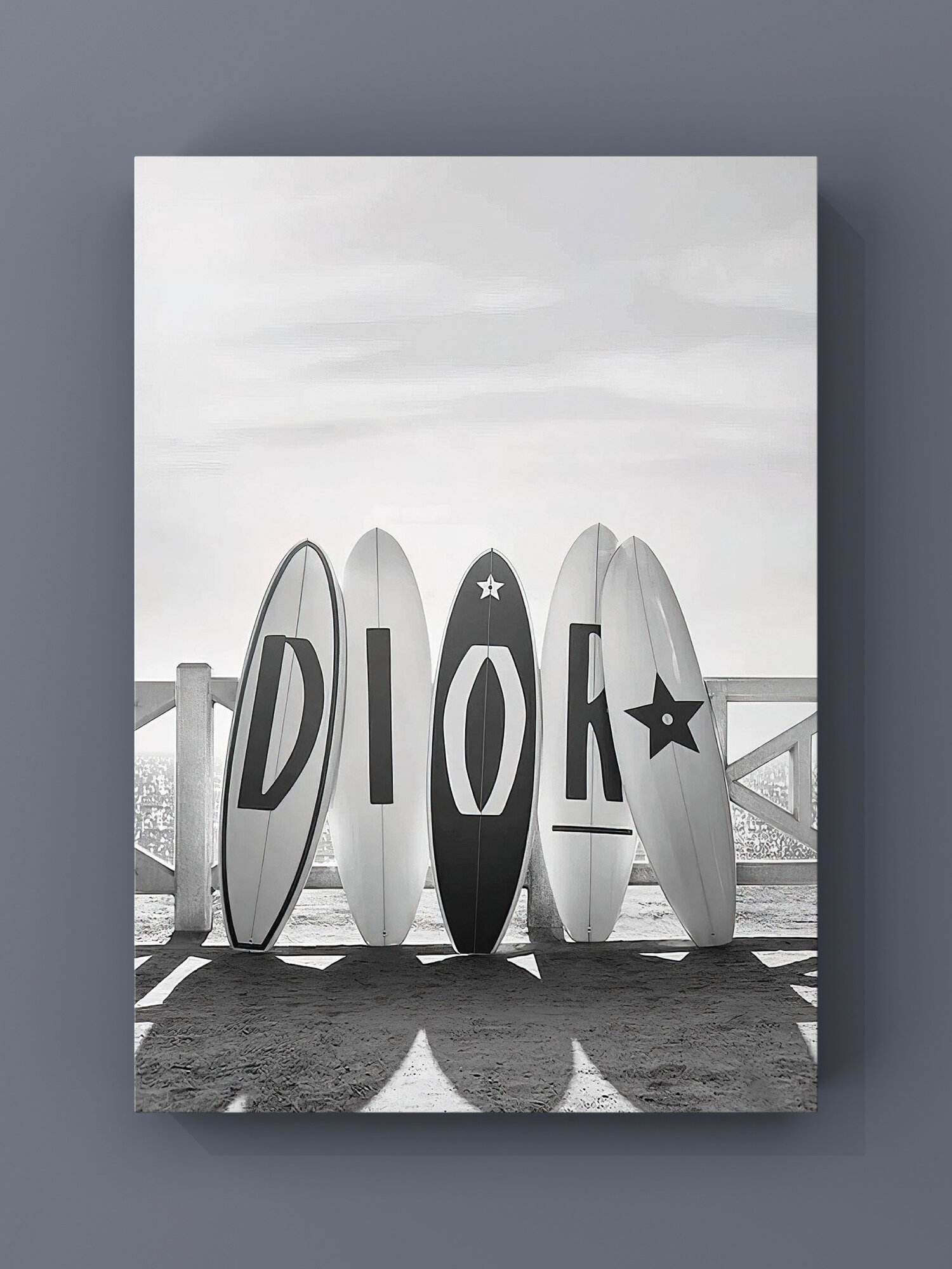 Постер 50х70 см Dior Диор интерьерный на стену картина мода серфинг декор для дома стильный арт