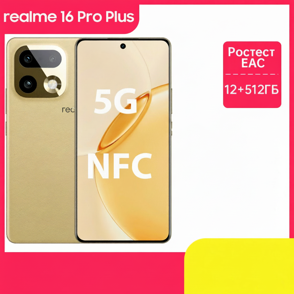 Смартфон Realme 16 Pro+ 5G, 12/512ГБ, russia