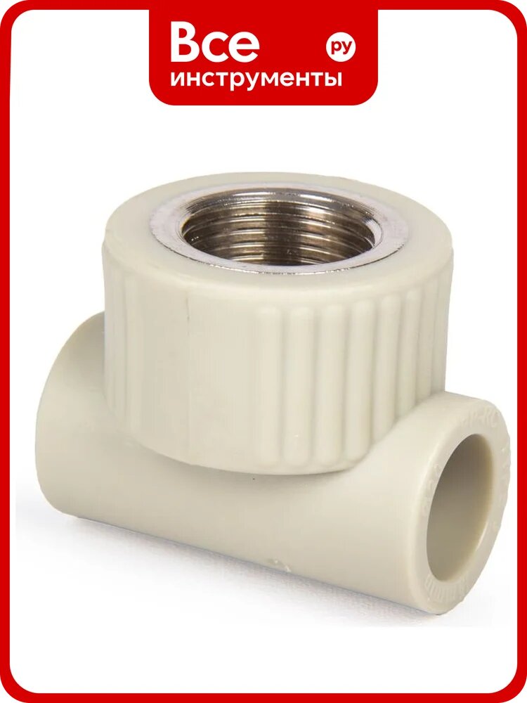 Тройник LAMMIN ppr комбин. вр 20x3/4" 75/15 серый Lm31047020020G