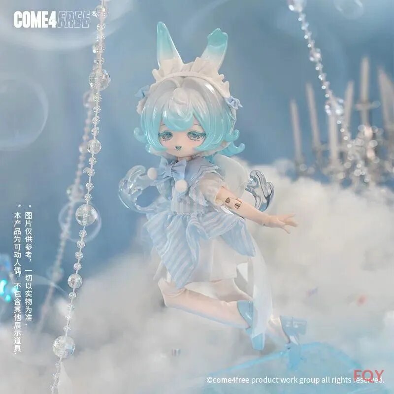 Кукла COME4FREE BJD "Океанские сокровища" 1/8, 22 см, Бирюзовый, Коллекционная, с аксессуарами — фото 1