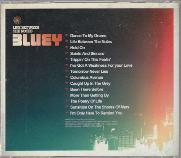 Музыка CD Bluey - Life Between The Notes (CD, Album, Promo, 2015) — фото 1