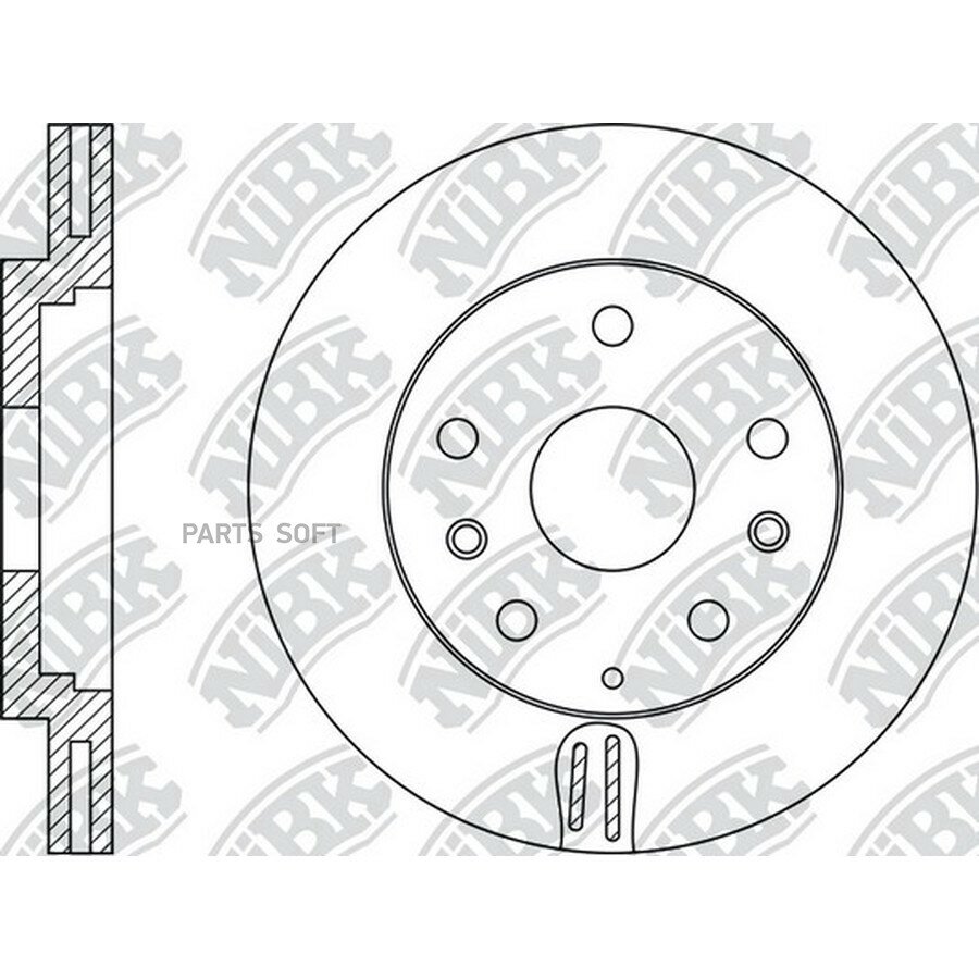 NIBK Диск тормозной MAZDA CX-7/CX-9 07- RN1503 2шт