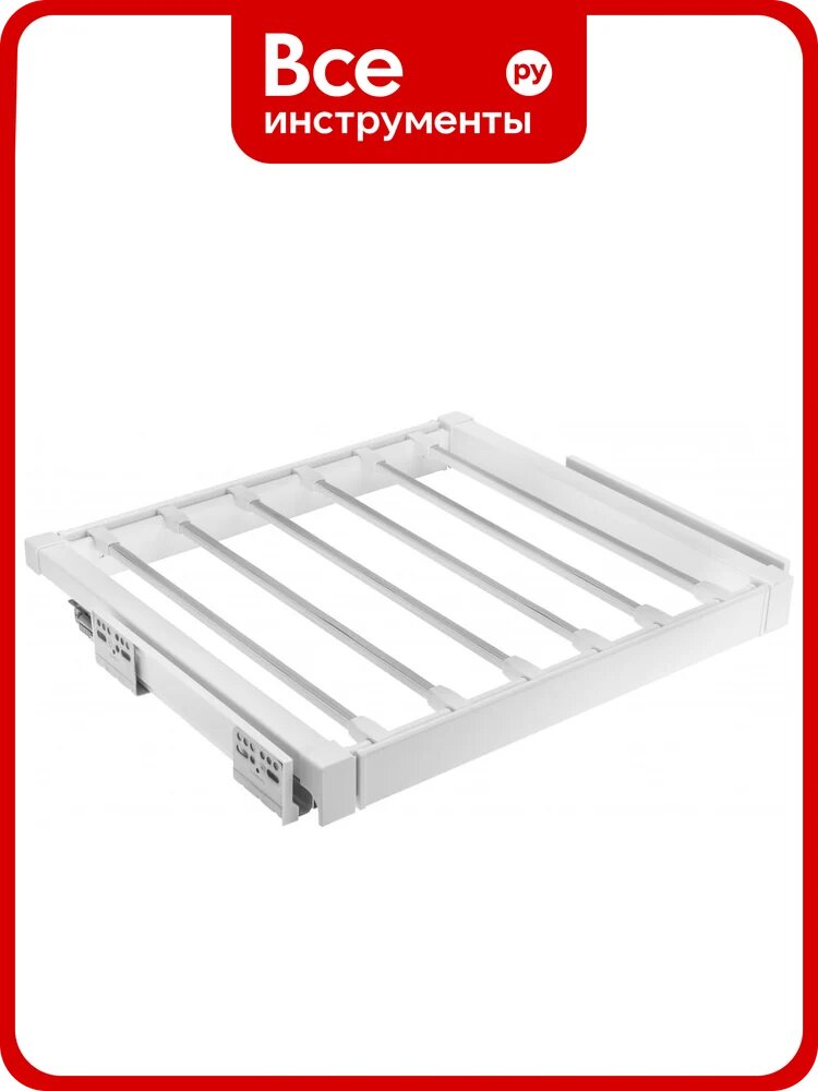 Вешалка для брюк GTV ELITE 600 мм, с доводчиком, белый WG-WSPOD60-10