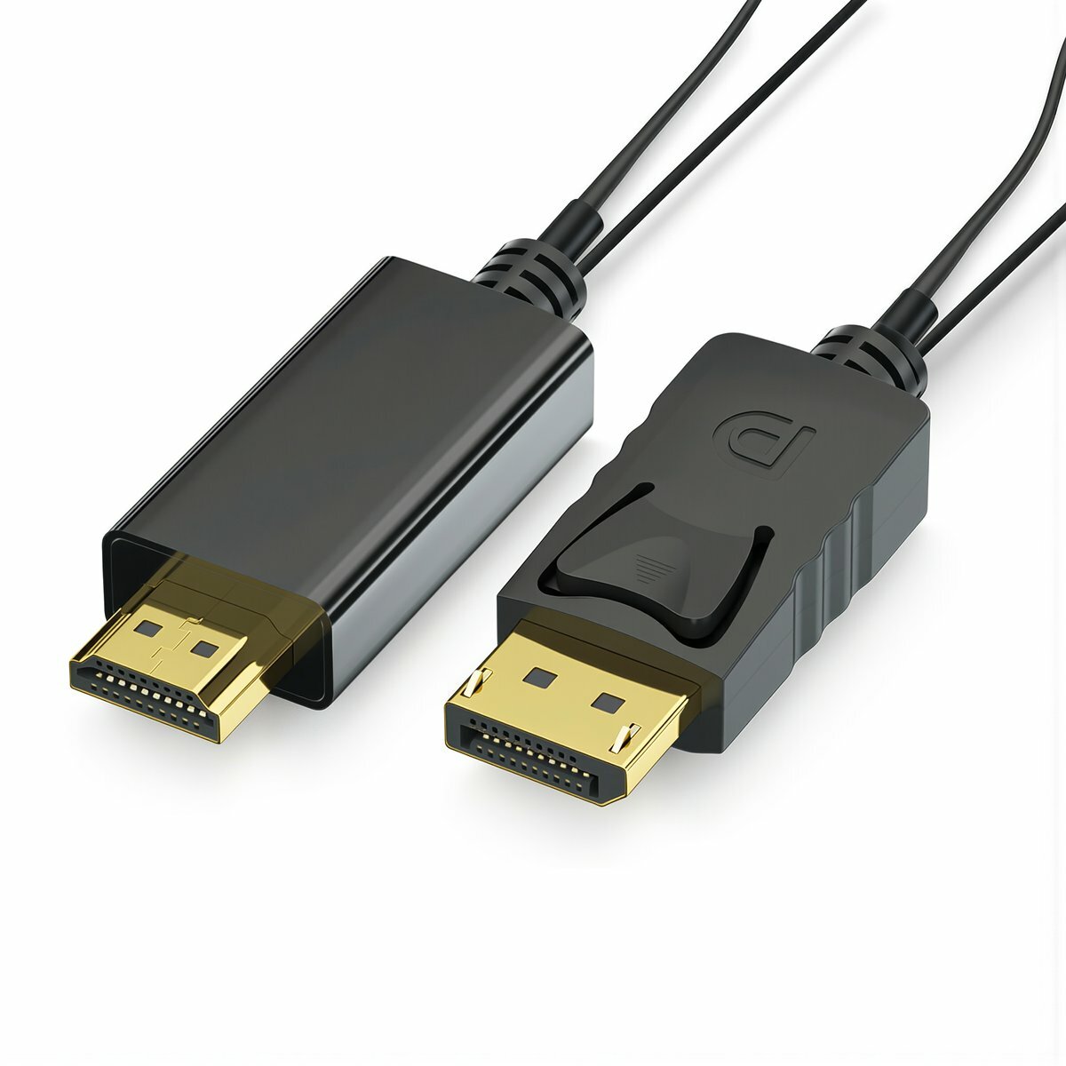 Видеокабель для офисных совещаний переходник DP на HDMI 3 метра медная жила для подключения проектора при презентациях стабильная передача четкого видеосигнала с отсутствием задержек картинки