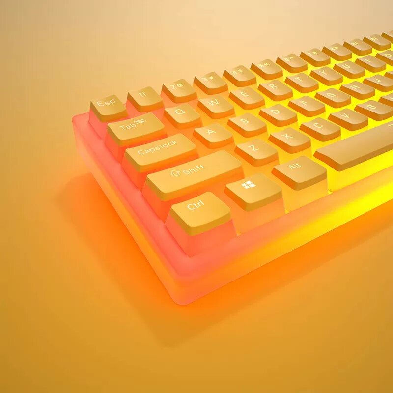 Премиум OEM PBT прозрачные клавишные капсулы комплект 129 шт. для механической клавиатуры - полный комплект