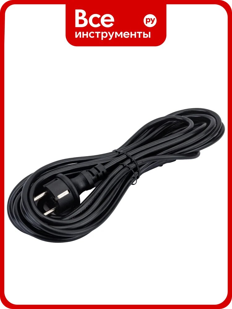 Шнур питания LANMASTER C13-Schuko, 3х0.75, 220В, 10А, черный, 7 метров LAN-PP13/SH-7.0-BK