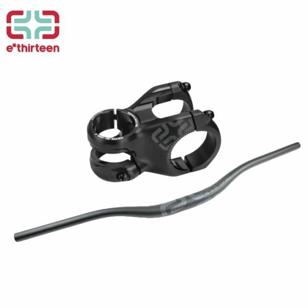 Руль e*thirteen Plus Handlebar, L 780 мм, H 35 мм, загиб 5/9", D 35 мм, черный AL-7050-T7 + Вынос Plus 35 , длина 50 мм диаметр рулевой трубы: 1-1/8" (28,6 мм)