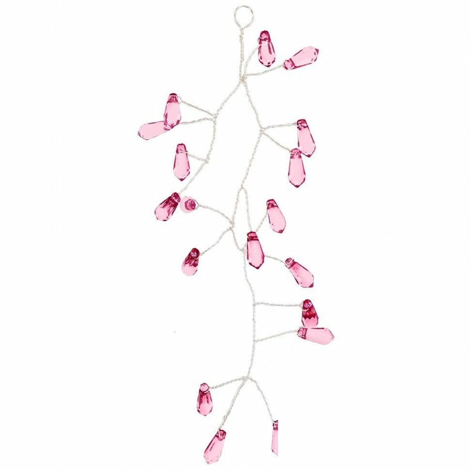 Украшение новогоднее Феникс подвесное, полистирол, чёрное, металлическое, 0.5х6х14 см (92181)