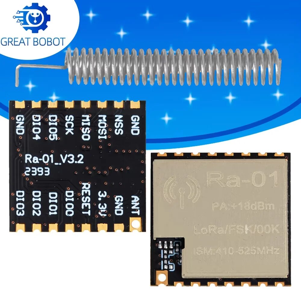 Ra-01 LoRa SX1278 433 МГц беспроводной модуль передачи расширенного спектра, самый отличительный 10 км для Arduino