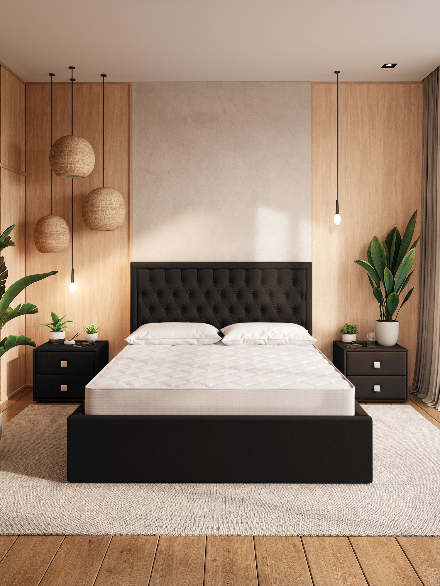 Кровать двуспальная 160х200 с подъемным механизмом, Валенсия с мягким изголовьем для дома и спальни, ортопедическое основание, ящик для белья