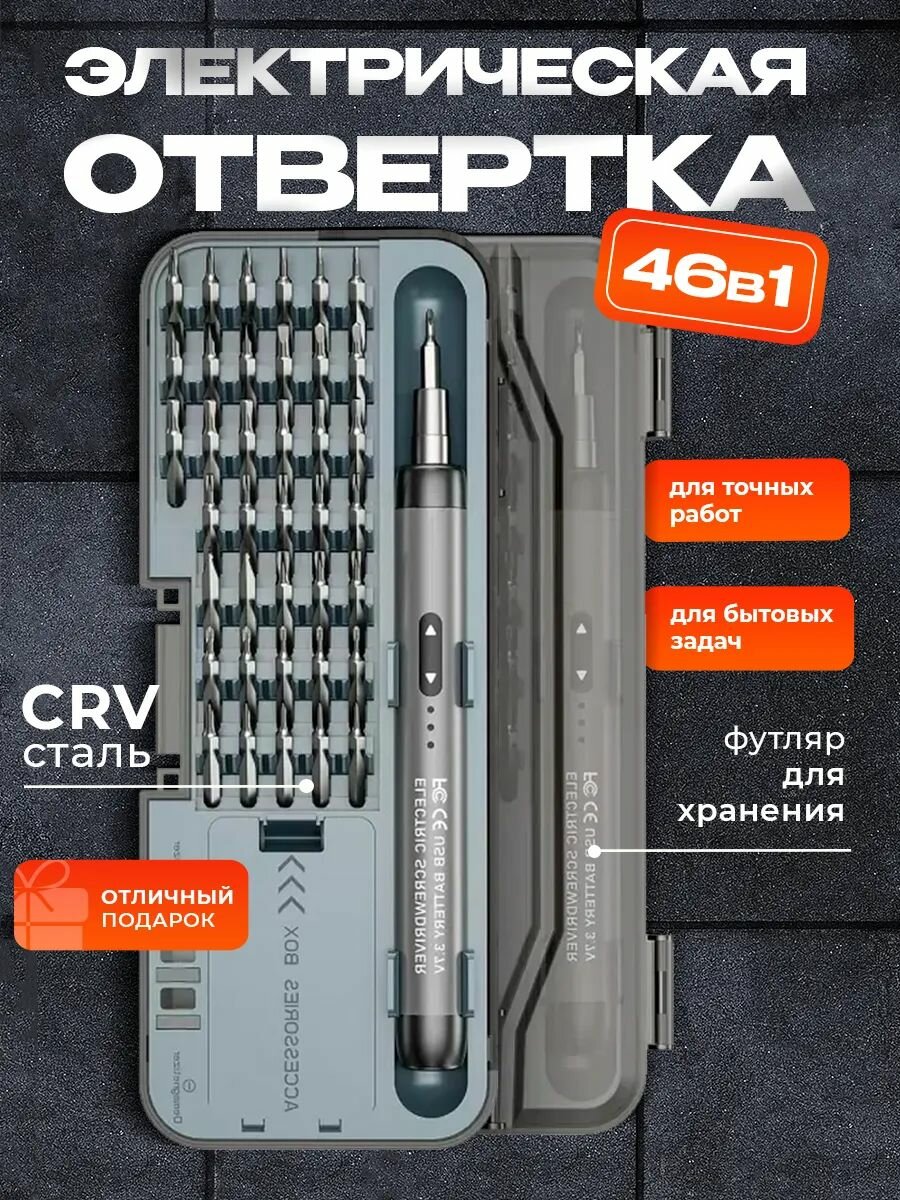 Набор магнитных отверток для точных работ 46в1