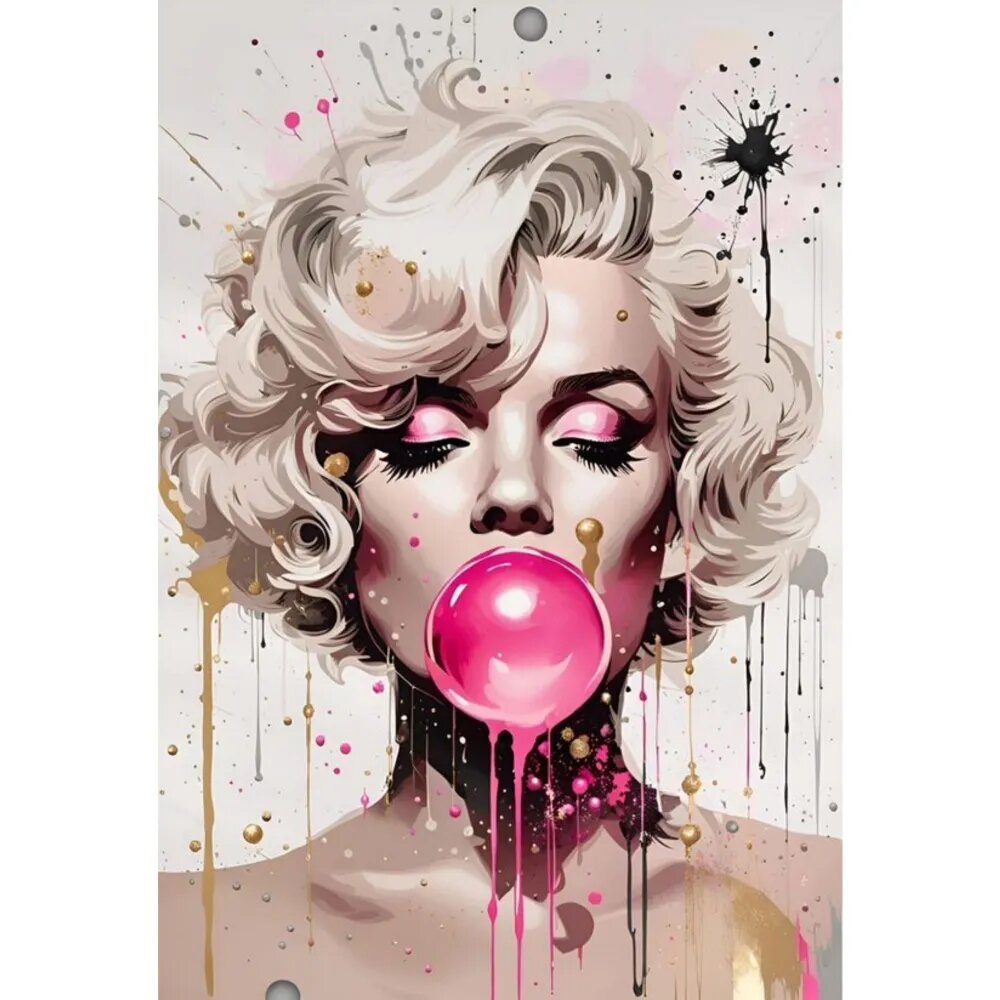 Алмазная Картина "Мэрилин Монро" 40х50 См Алмазная Вышивка / Картина Стразами Подарков