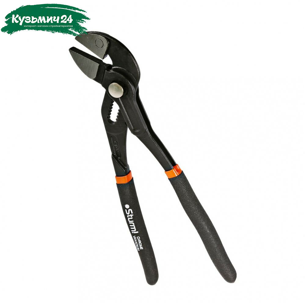 Клещи переставные STURM 1020-06-250SP, кнопочный шарнир, длина 250 мм