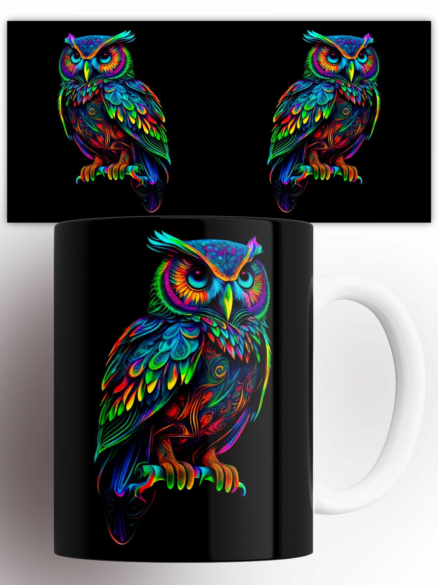 Кружка Сова неон 330 мл