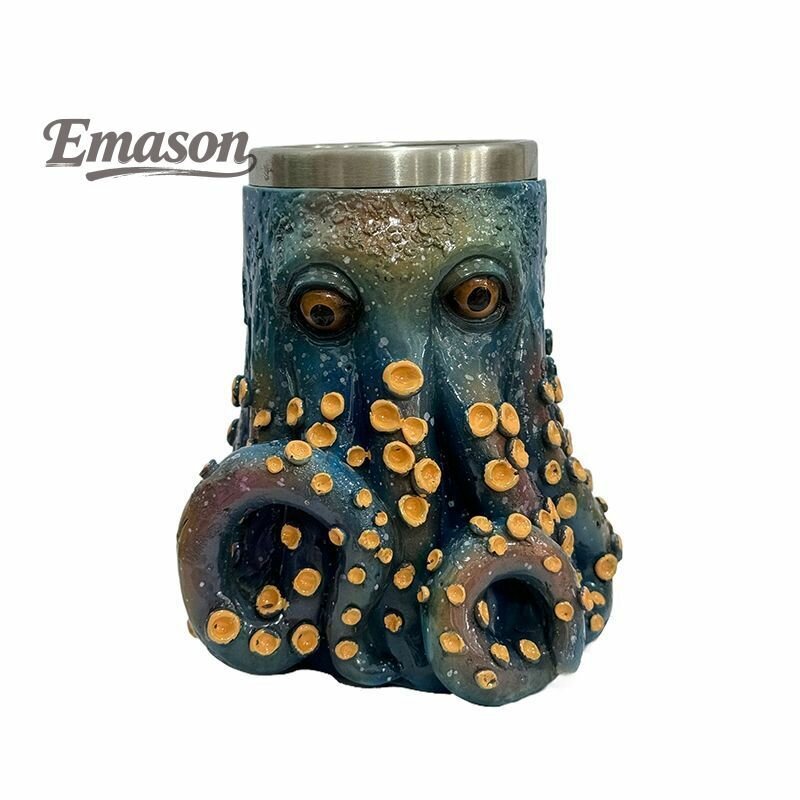 Пиратская кружка в стиле Ктулху кофейная чашка, Дизайн в виде 3D осьминога / Кракена