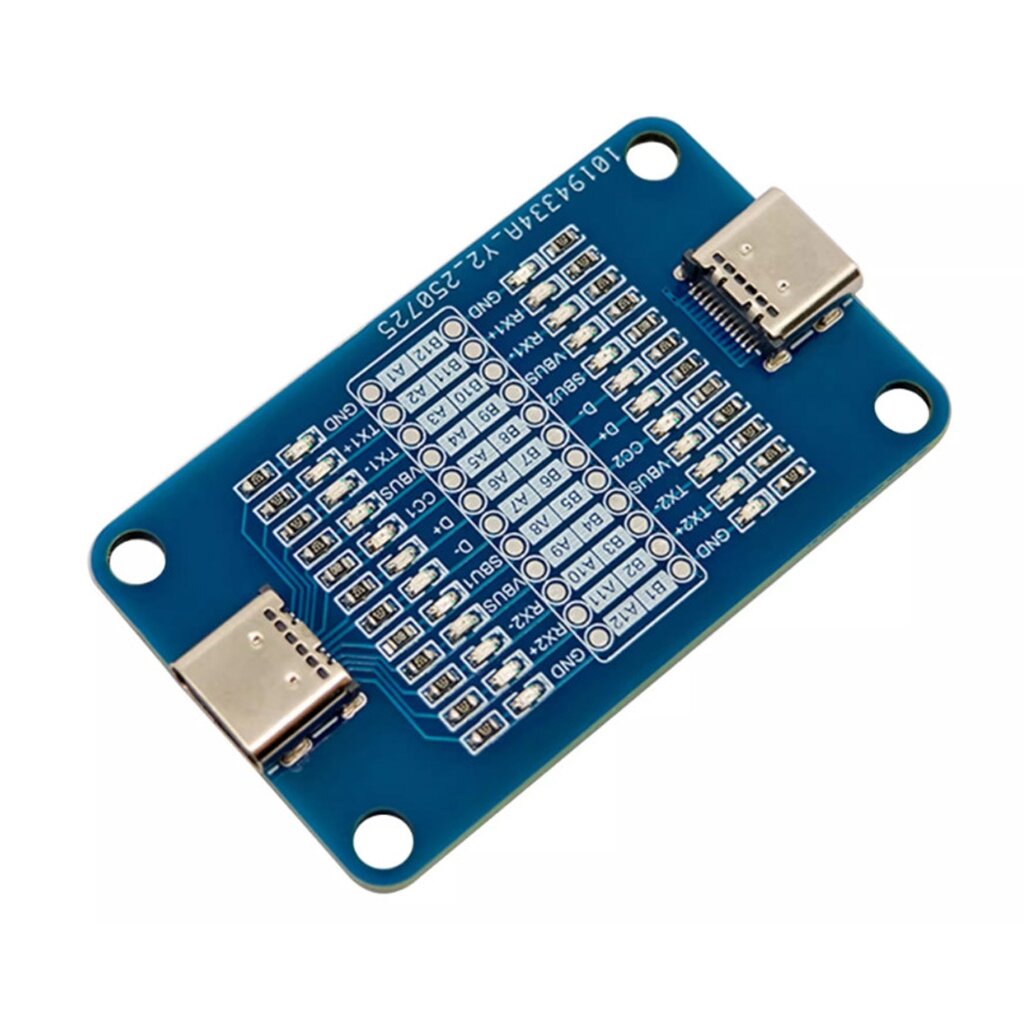 Тестер кабеля Type C на 24 контакта с LED-индикаторами для полной диагностики проводимости