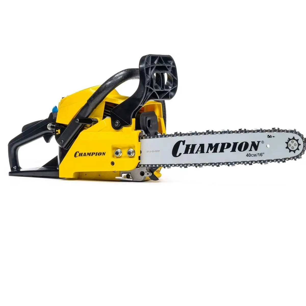Пила цепная бензиновая Champion 241-16, 1800 Вт / 2.45 л. с, черный/желтый