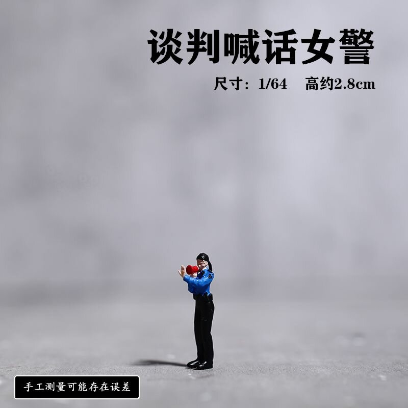 Миниатюрная фигурка 1:64, полицейская женщина, офицер полиции, грабитель, мотоциклетный механик, миниатюрная кукла, украшение для песочного стола