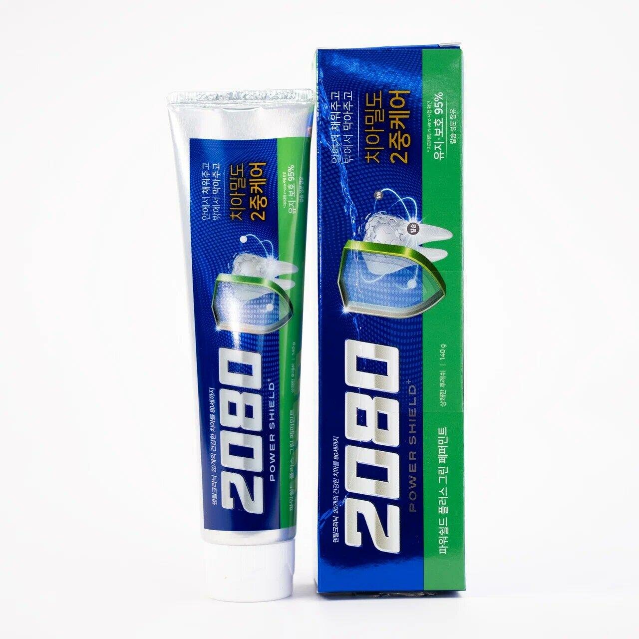 Зубная паста для защиты зубов 2080 GREEN PEPPERMINT 140Г снаб