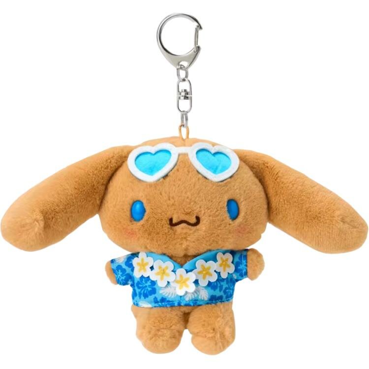 Санрио Hello Kitty My Melody Cinnamoroll Kuromi Pokar-chan на пляже Плюшевые брелки Длина тела 21 см 18 см 22 см