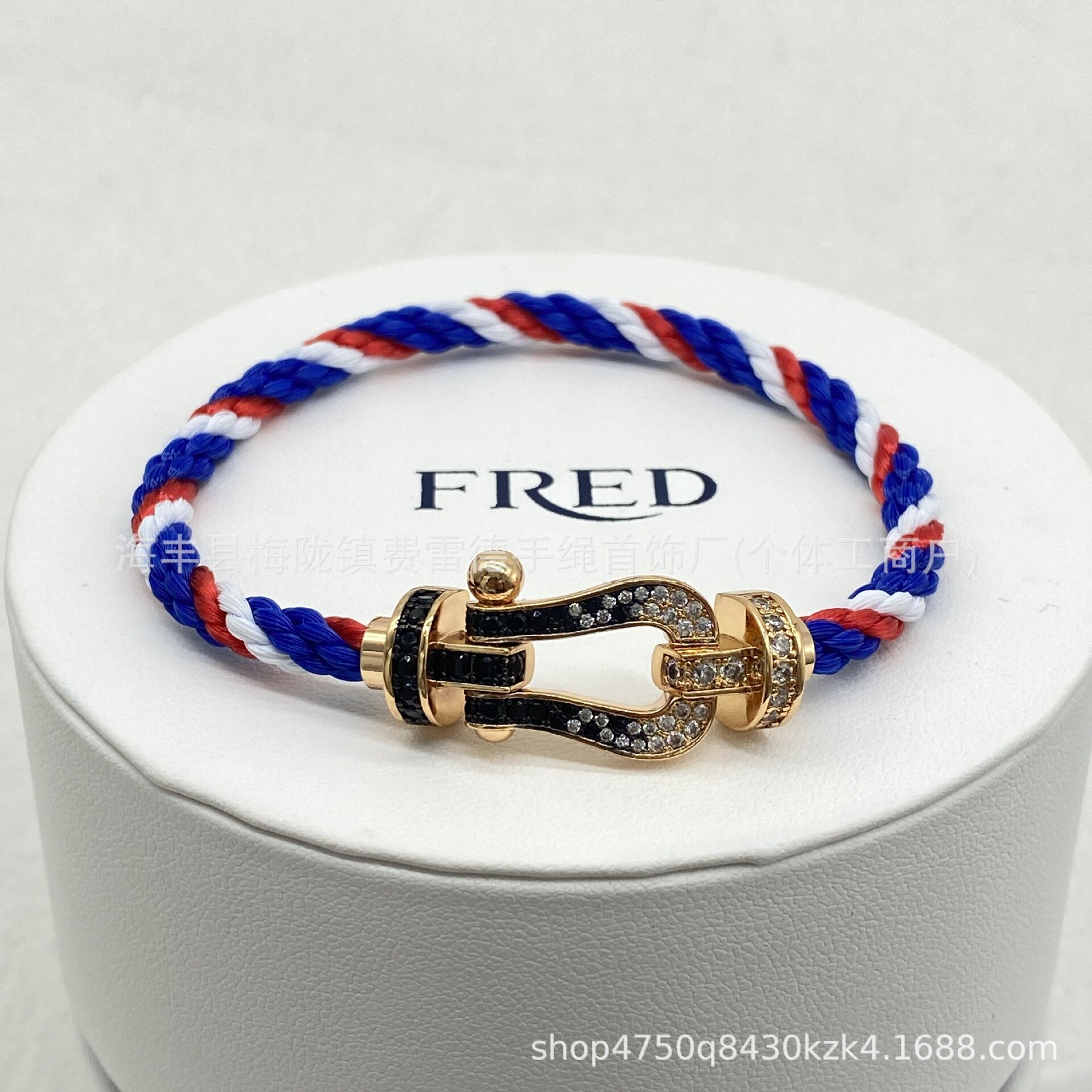 Браслет с пряжкой в виде подковы для мужчин и женщин, красная нить, зодиакальный год, удача, DIY плетеный шнур, стальной браслет, прямая продажа от производителя