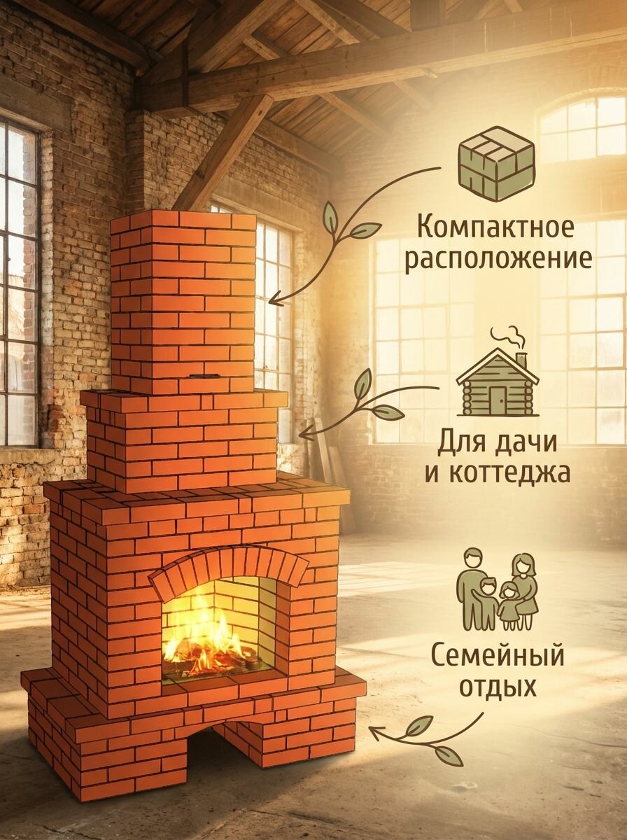 Проект Камин №10. Отопление до 25 кв. м. Увеличенный КПД. Сборка своими руками