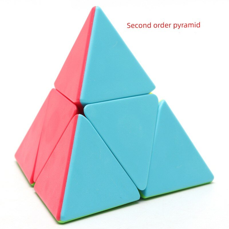 Макарон-пирамида — треугольный кубик Рубика, трехслойный, нерегулярной формы, однотонный, развивающая головоломка для