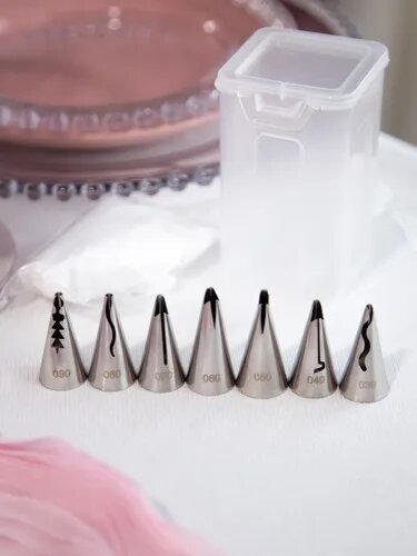 Насадка для кондитерского мешка, насадок: 7 шт