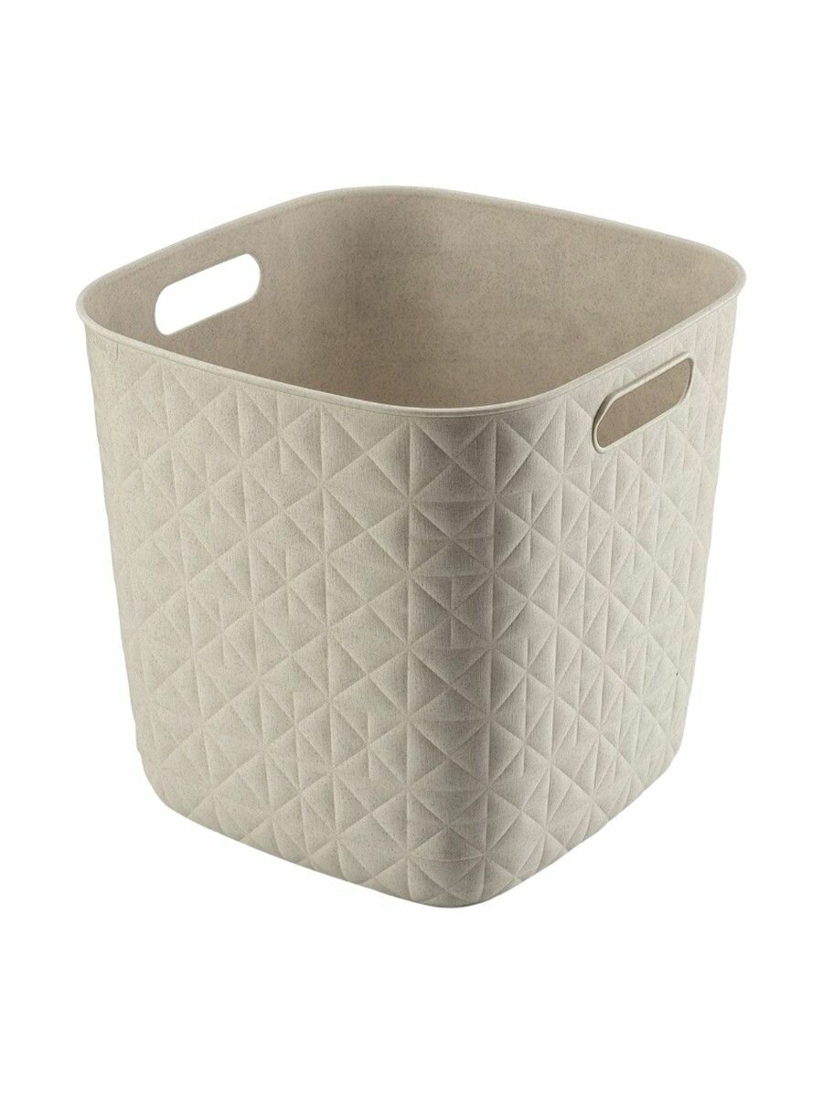 Корзина квадратная Curver Softex 15л, цвет кремовый