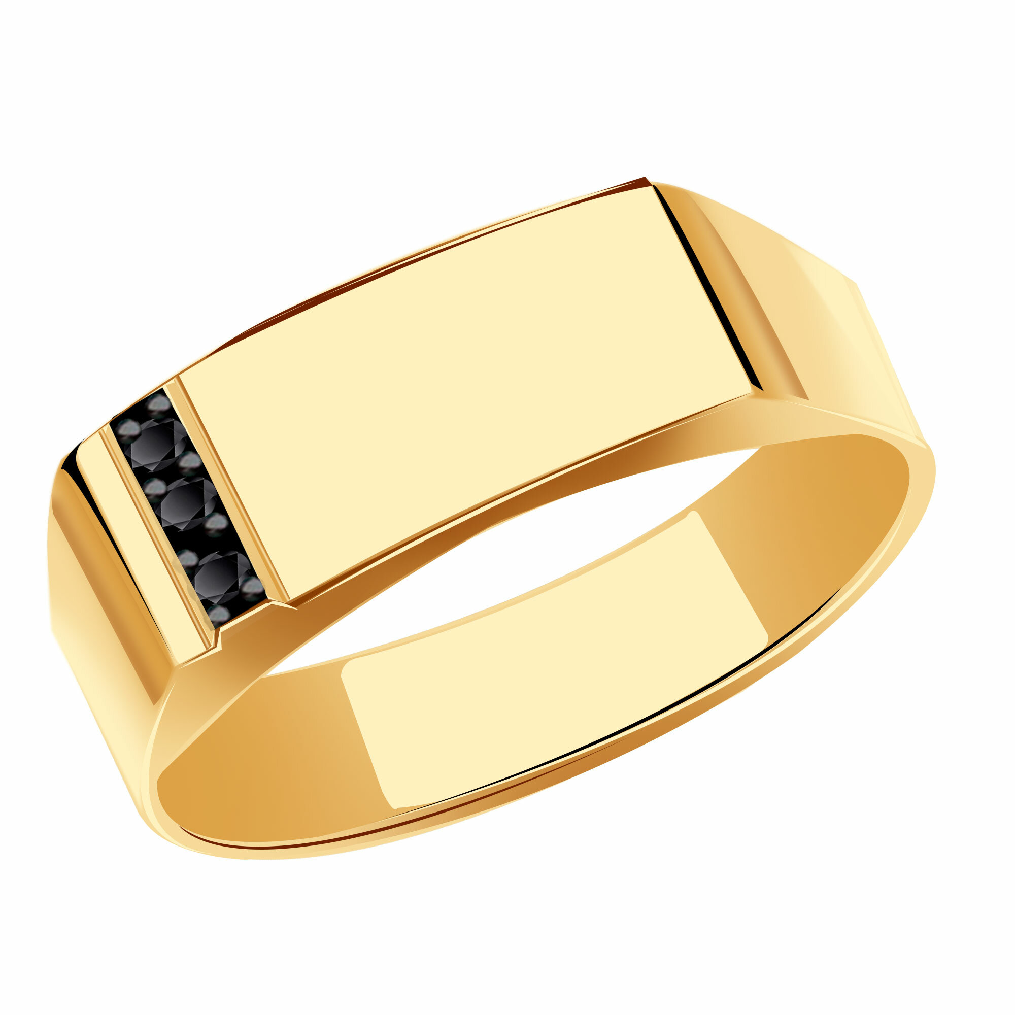 Кольцо, красное золото, 585 проба, фианит