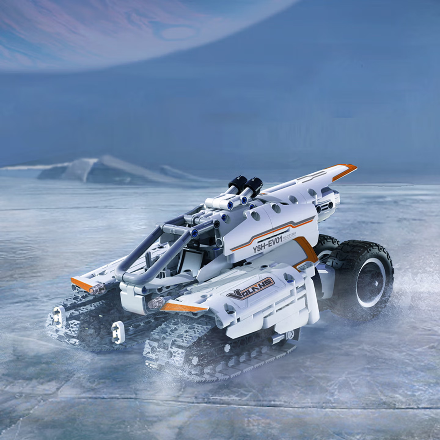 Xiaomi ONEBOT Flying Fish Shuttle: статичный конструктор с гусеничной механикой в научно-фантастическом стиле